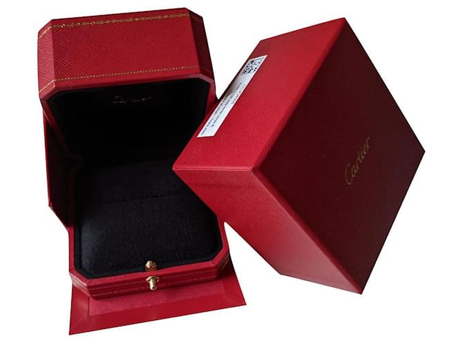 Cartier Love Trinity JUC ring inner and outer box paper bag Red ref ...