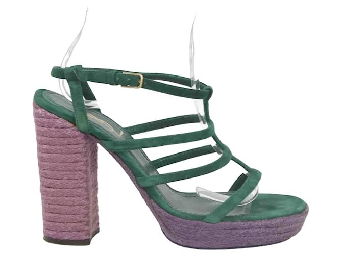 Yves Saint Laurent heels 38 Multiple colors Deerskin ref.875587 - Joli ...