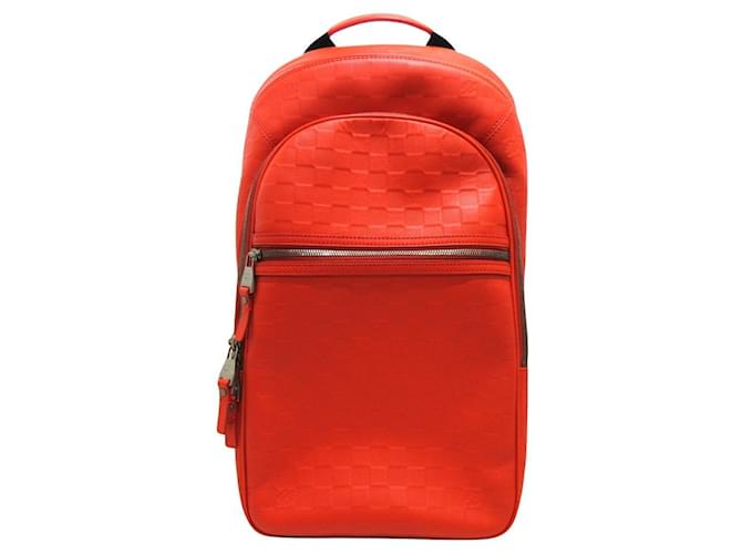 Louis Vuitton Michael Red Leather ref.877968 - Joli Closet