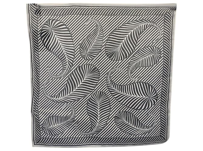 Totême Paisley Scarf in Black Silk Cotton ref.882482 - Joli Closet