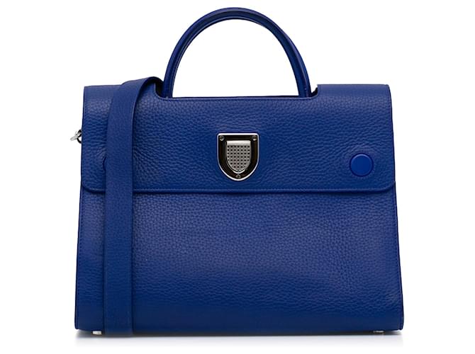 Dior Blue Diorever Satchel Leather Pony-style calfskin ref.894296 ...
