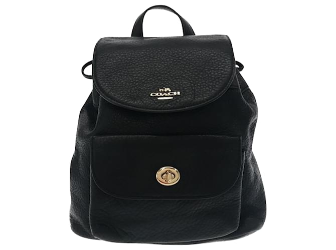 Coach Billy Black Leather ref.896977 - Joli Closet