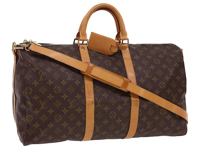 Louis Vuitton Keepall Bandouliere 50 Brown Cloth ref.902576 - Joli Closet
