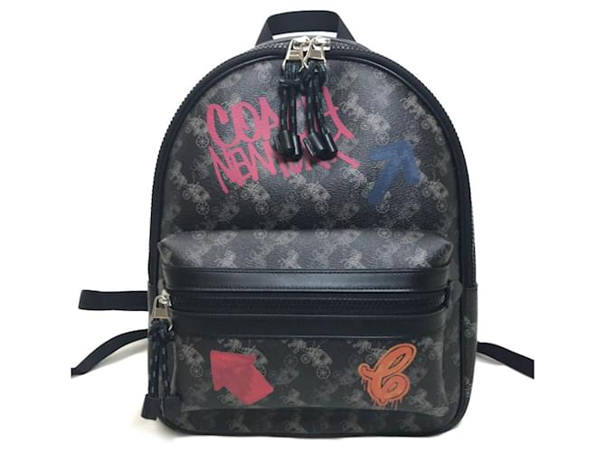 Coach Black Leather ref.910237 - Joli Closet