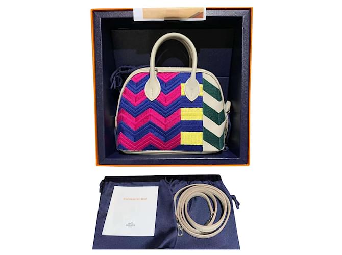Hermès MINI BOLIDE SERIES LIMITED ZIG ZAG Multiple colors Leather ref ...
