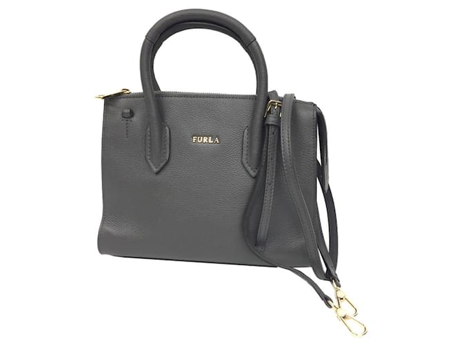 Furla Grey Leather ref.913960 - Joli Closet