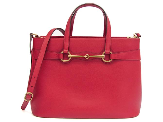 Gucci Horsebit Red Leather ref.914169 - Joli Closet