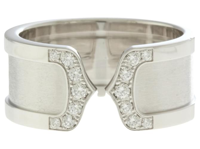 cartier 2C C2 Or blanc Argenté ref.915142 - Joli Closet