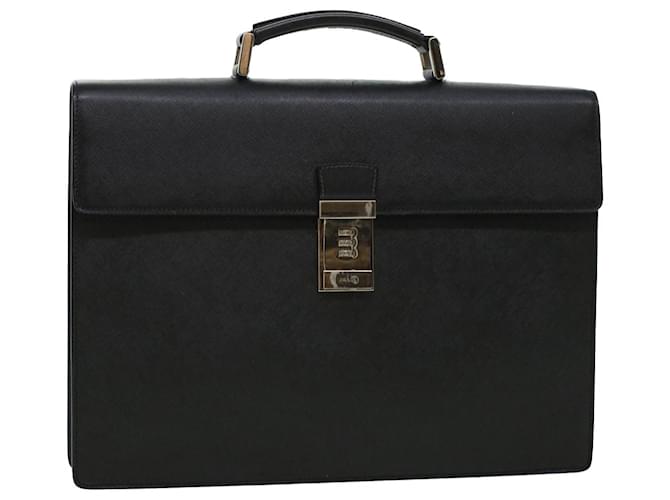 PRADA Business Bag Cuir Noir Authentique 41219 ref.915661 - Joli Closet