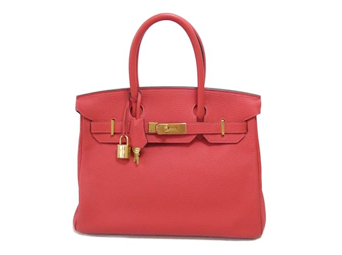 Hermès Togo Birkin 30 Red Leather Pony-style calfskin ref.JC916729 ...
