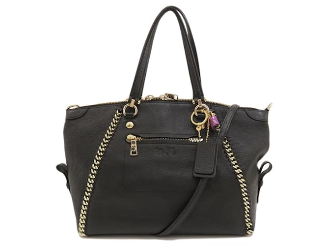 Coach Black Leather ref.923912 - Joli Closet