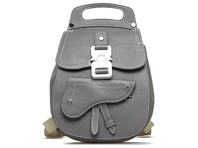 Dior Black Mini Gallop Backpack Leather Pony-style calfskin ref.924137 ...