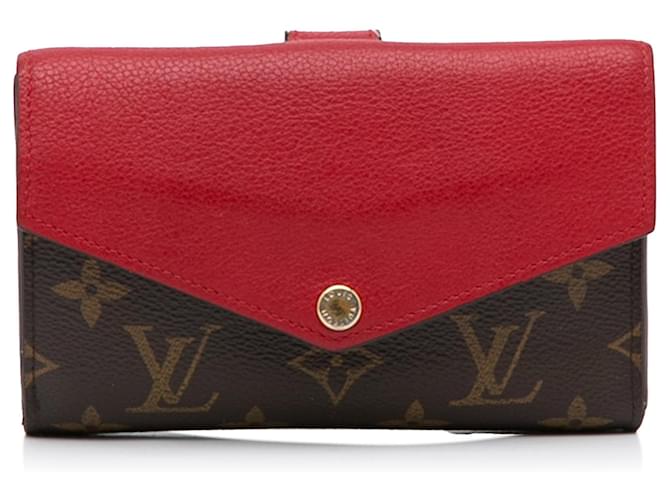 Louis Vuitton Brown Monogram Portefeuille Pallas Compact Wallet Cloth ...