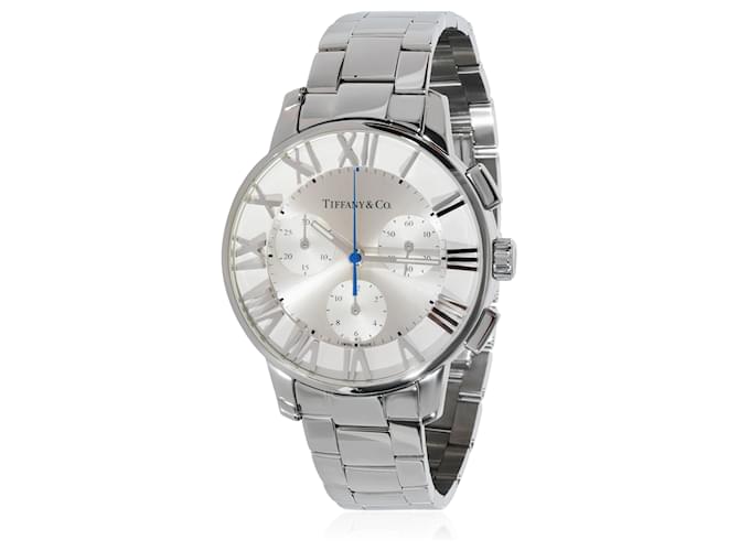 TIFFANY & CO. Altas Chrono Atlas Chrono Unisex-Uhr aus Edelstahl Silber ...