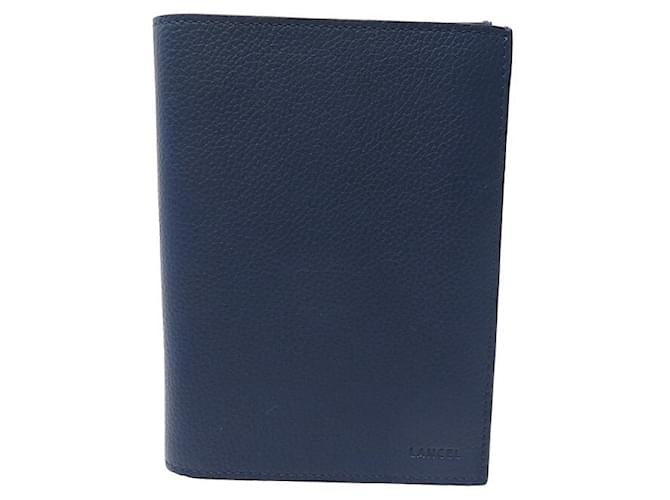 NEW LANCEL GRAPHIC A WALLET08750 NAVY BLUE LEATHER WALLET ref.934373 ...
