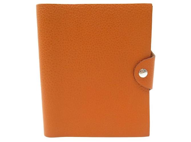 Hermès COVER CAHIER HERMES ULYSSE NEO PM LEATHER ORANGE LEATHER ...