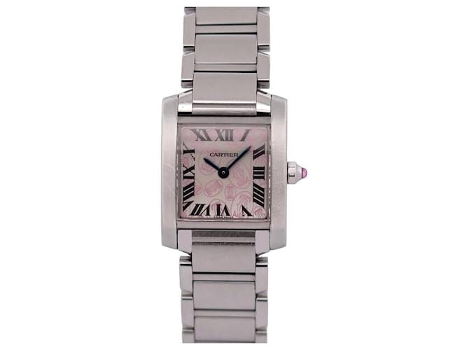 Cartier watch 2384 Tank Française 160TH ANNIVERSARY QUARTZ 25 MM WATCH ...