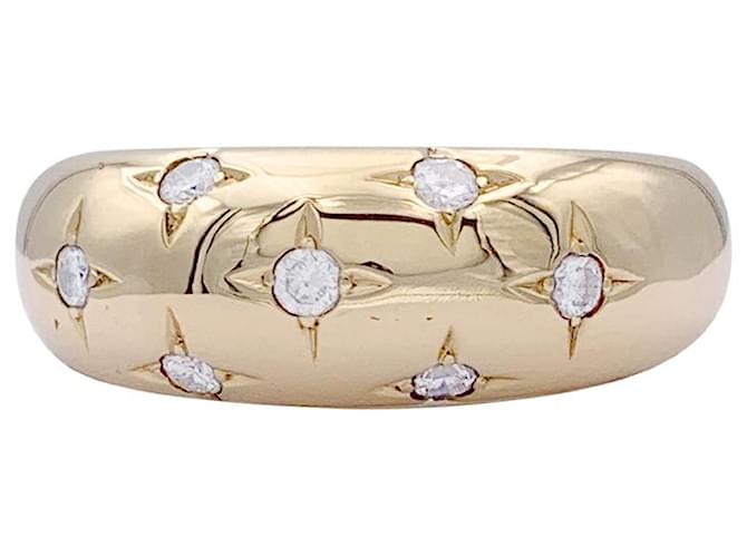 Chaumet ring, "Ring", In yellow gold, diamants. Diamond ref.935765 ...