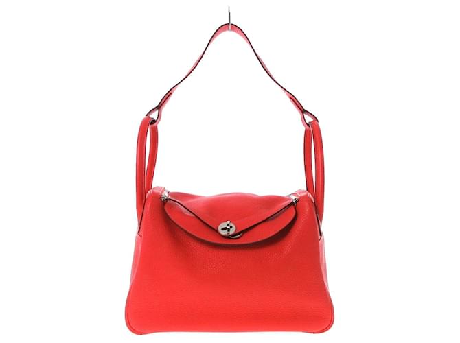 Hermès Hermes Lindy Red Leather ref.936550 - Joli Closet