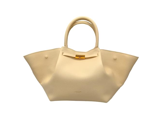 Autre Marque DeMellier Buttermilk Midi New York Leather Shoulder Bag ...