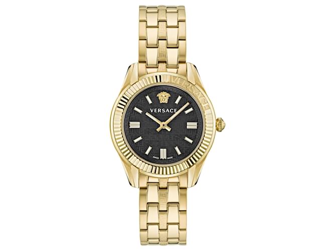 Versace Greca Time Bracelet Watch Golden Metallic ref.946904 - Joli Closet