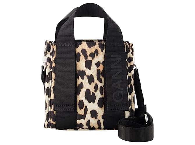 Recycled Tech Tote bag - Ganni - Synthetic - Black ref.947114 - Joli Closet