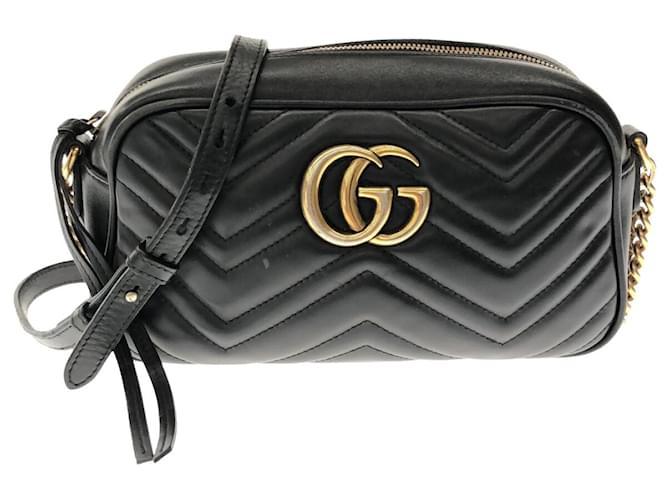 Gucci GG Marmont Black Leather ref.949908 - Joli Closet