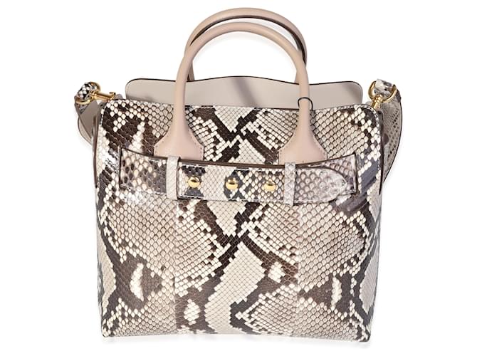 Burberry Petit sac ceinture en python naturel et cuir pâle Drift Beige ref.950371 - Joli Closet