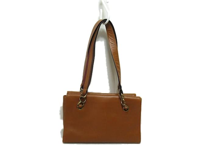 Chanel CC Leather Shoulder Bag Brown Pony-style calfskin ref.950594 ...