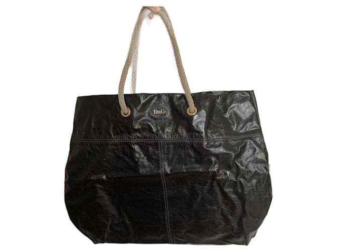 Dolce & Gabbana Allan Bag Black Leather ref.966017 - Joli Closet