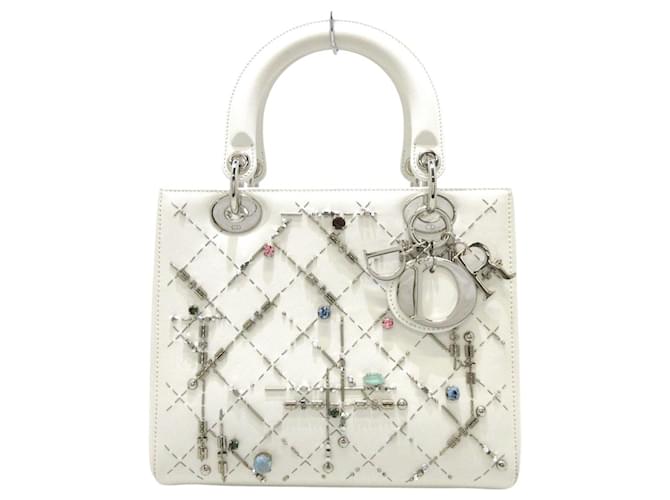 Dior Lady Dior White Leather ref.966449 - Joli Closet