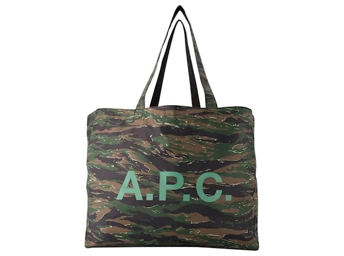 Apc Diane Reversible Tote Bag - A.P.C. - Synthetic - Khaki Green ref ...