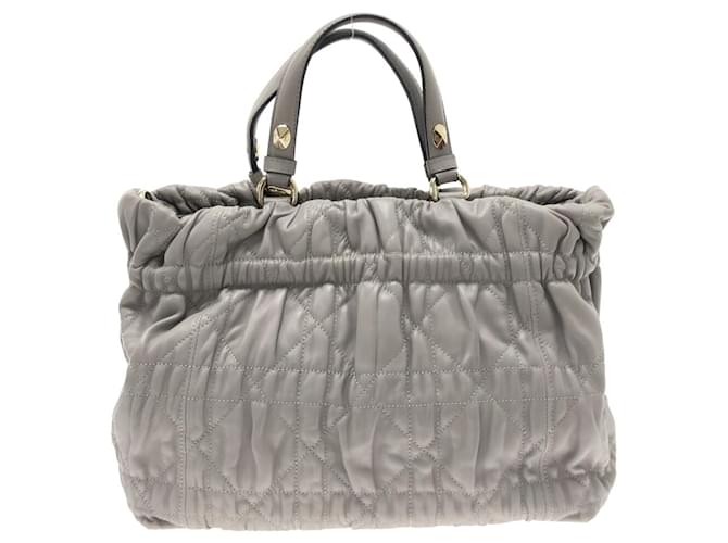 Dior Cannage stitch Grey Leather ref.970860 - Joli Closet