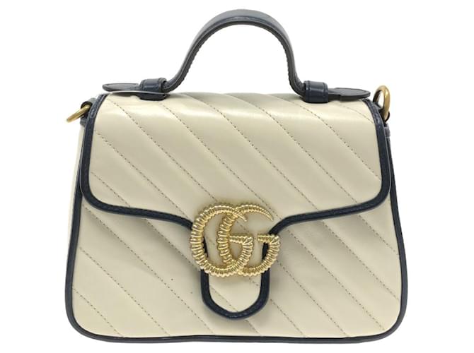 Gucci GG Marmont Beige Leather ref.970973 - Joli Closet