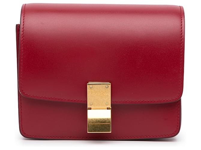 Céline Celine Red Classic Box (Sold) - Joli Closet