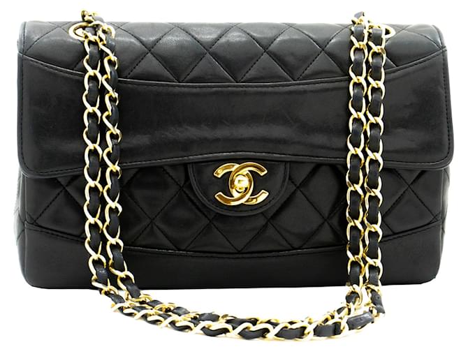 Timeless Chanel Double flap Black Leather ref.1001830 - Joli Closet
