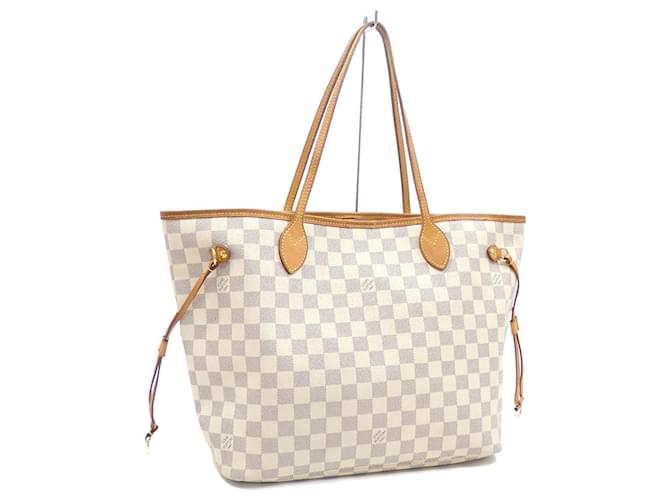 Louis Vuitton Neverfull White Cloth ref.1004675 - Joli Closet