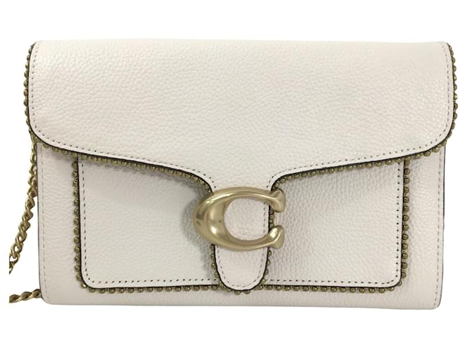 Coach White Leather ref.1005399 - Joli Closet
