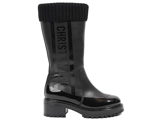 Christian Dior Womens Boot Black EU 37 / UK 4 Leather ref.1006202 ...