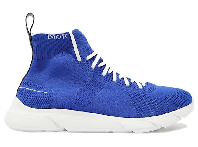Christian Dior Mens B21 High Top Blue EU 41 / UK 7 Leather ref.1006581 ...