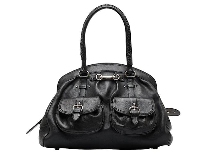 Leather My Dior Pocket Frame Bag Black Pony-style calfskin ref.1007283 ...