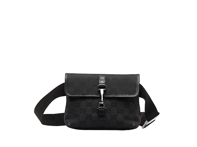 Gucci GG Canvas Belt Bag 92543 Black Cloth ref.1008199 - Joli Closet