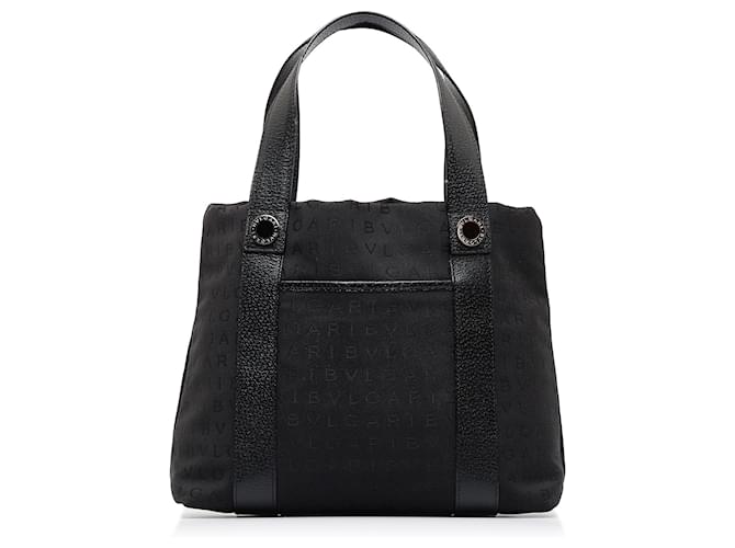 Bulgari Cabas Logomania noir Bvlgari Cuir Toile Veau façon poulain ...