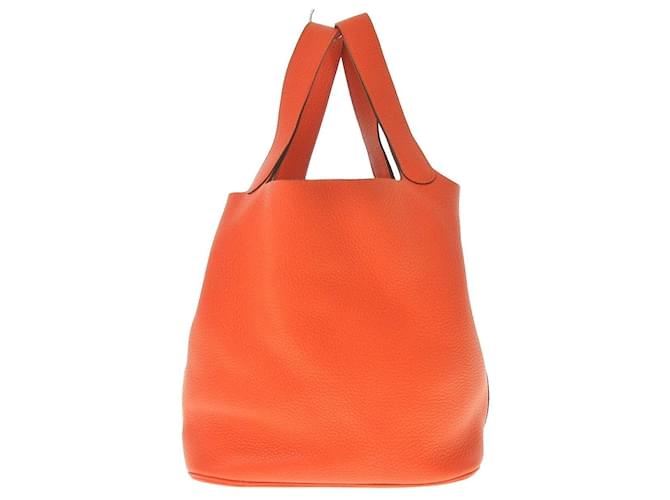 Hermès Picotin Lock Orange Leather ref.973595 - Joli Closet