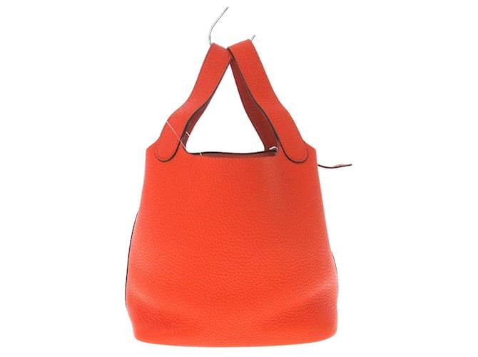 Hermès Picotin Orange Leather ref.976843 - Joli Closet