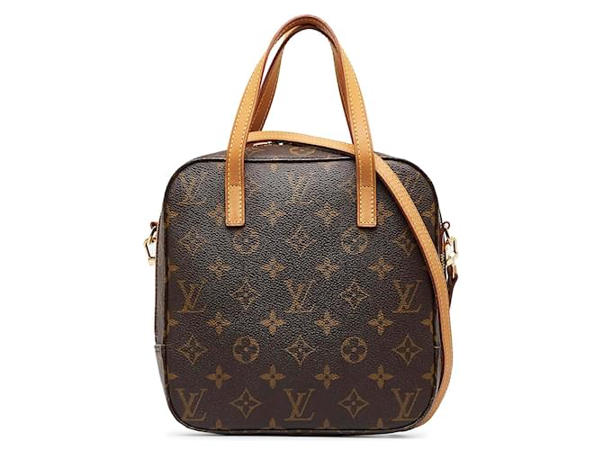 Louis Vuitton Brown Monogram Spontini Leather Cloth ref.978248 - Joli ...
