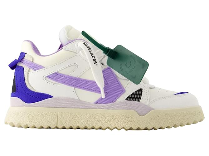 Midtop Sponge Sneakers - Off White - Leather - White/ Lilac Purple ref ...