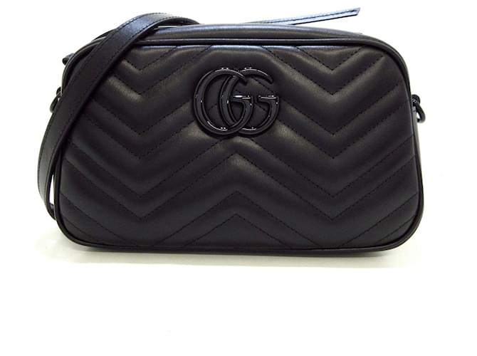 Gucci GG Marmont Black Leather ref.990112 - Joli Closet
