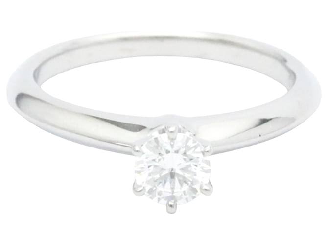 Tiffany & Co Solitaire Silvery Platinum ref.992619 - Joli Closet