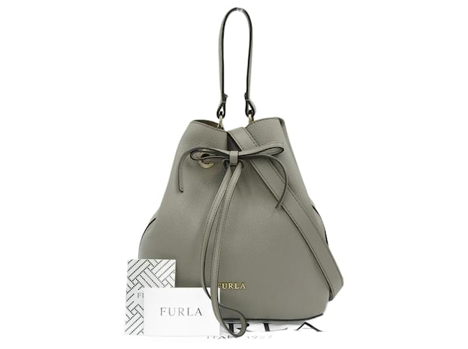 Furla Grey Leather ref.998267 - Joli Closet